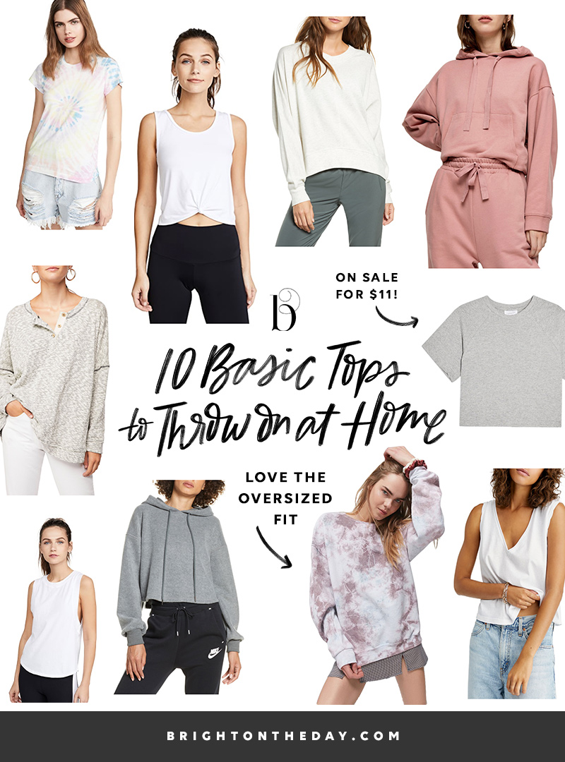 10 Basic Tops to Throw on at Home | BrightonTheDay